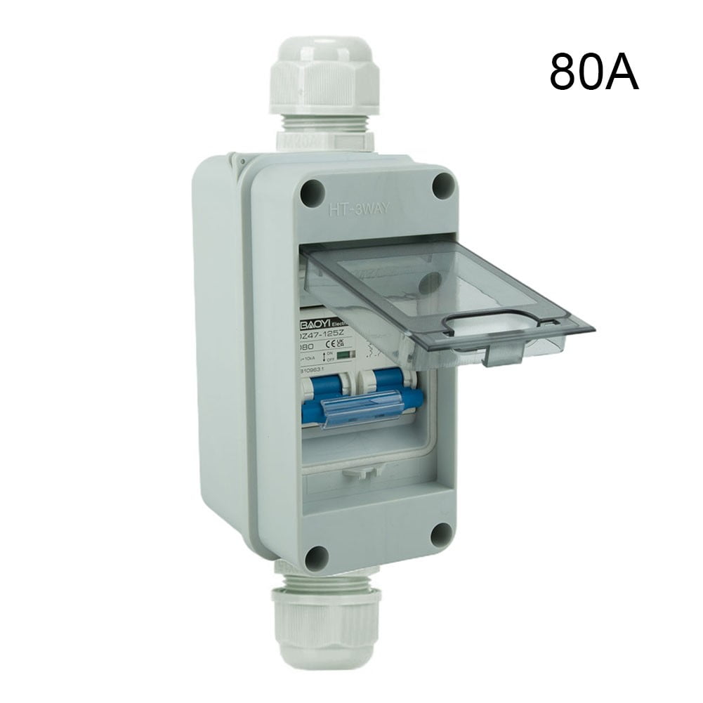 Solar photovoltaic cell combiner box DC circuit breaker switch with ...