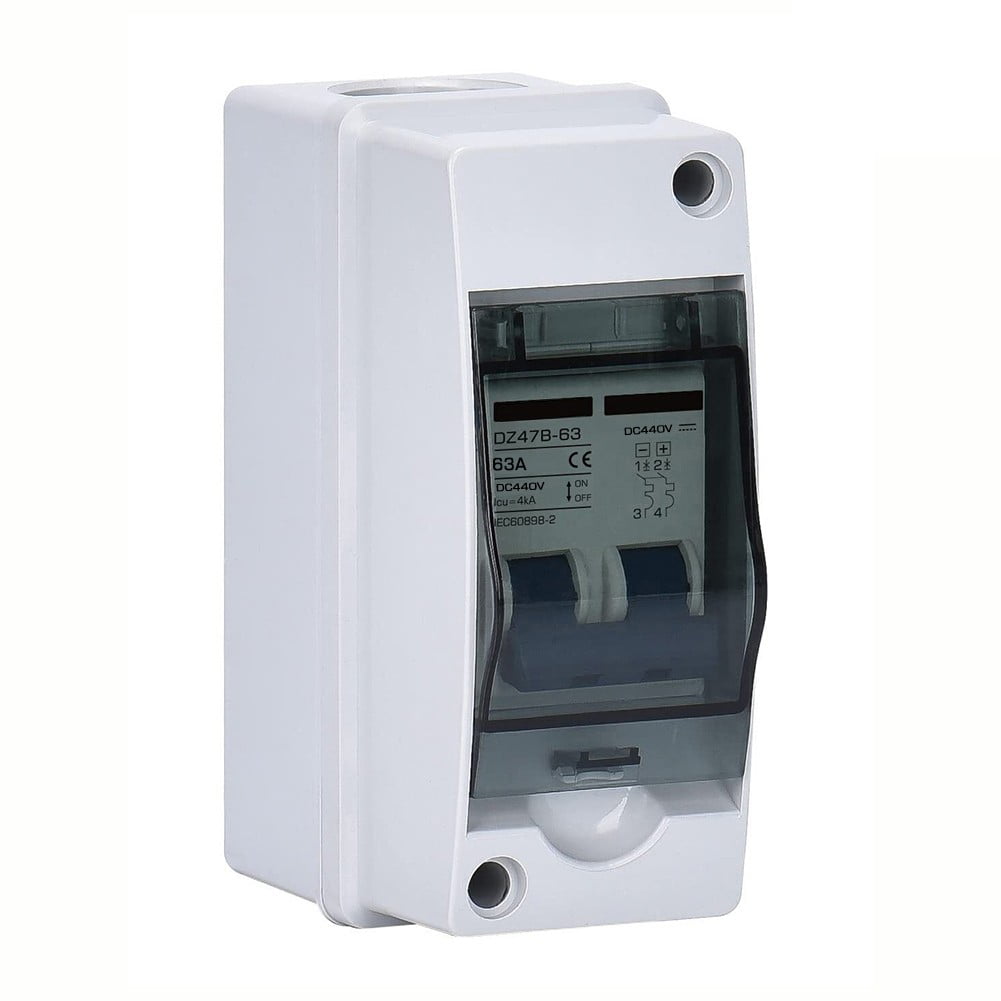 Solar photovoltaic cell combiner box DC circuit breaker switch with ...