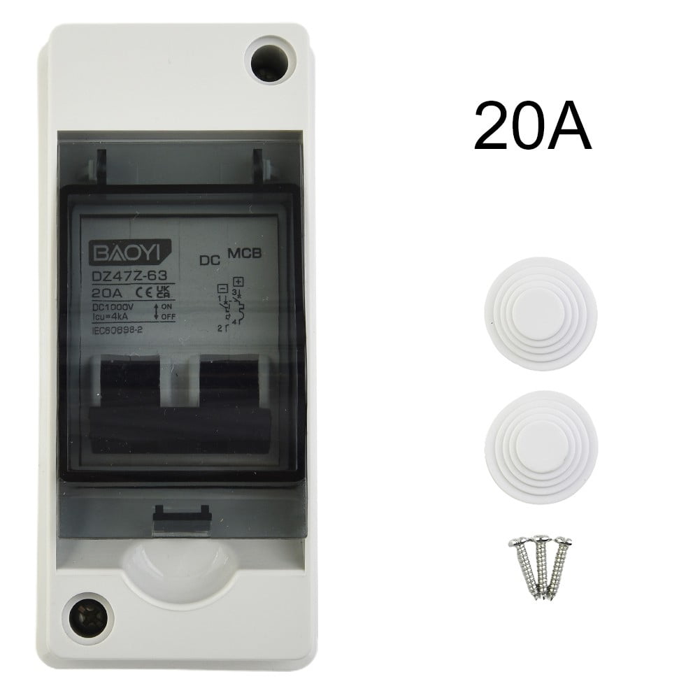 Solar photovoltaic cell combiner box DC circuit breaker switch with ...