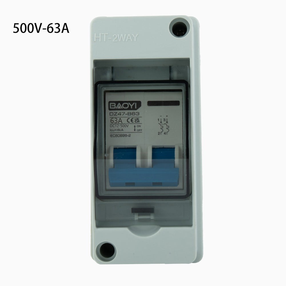 Solar photovoltaic cell combiner box DC circuit breaker switch with ...
