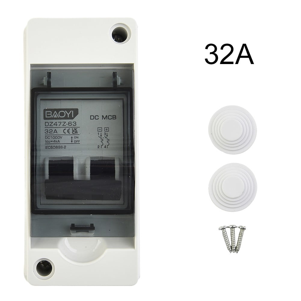 Solar photovoltaic cell combiner box DC circuit breaker switch with ...