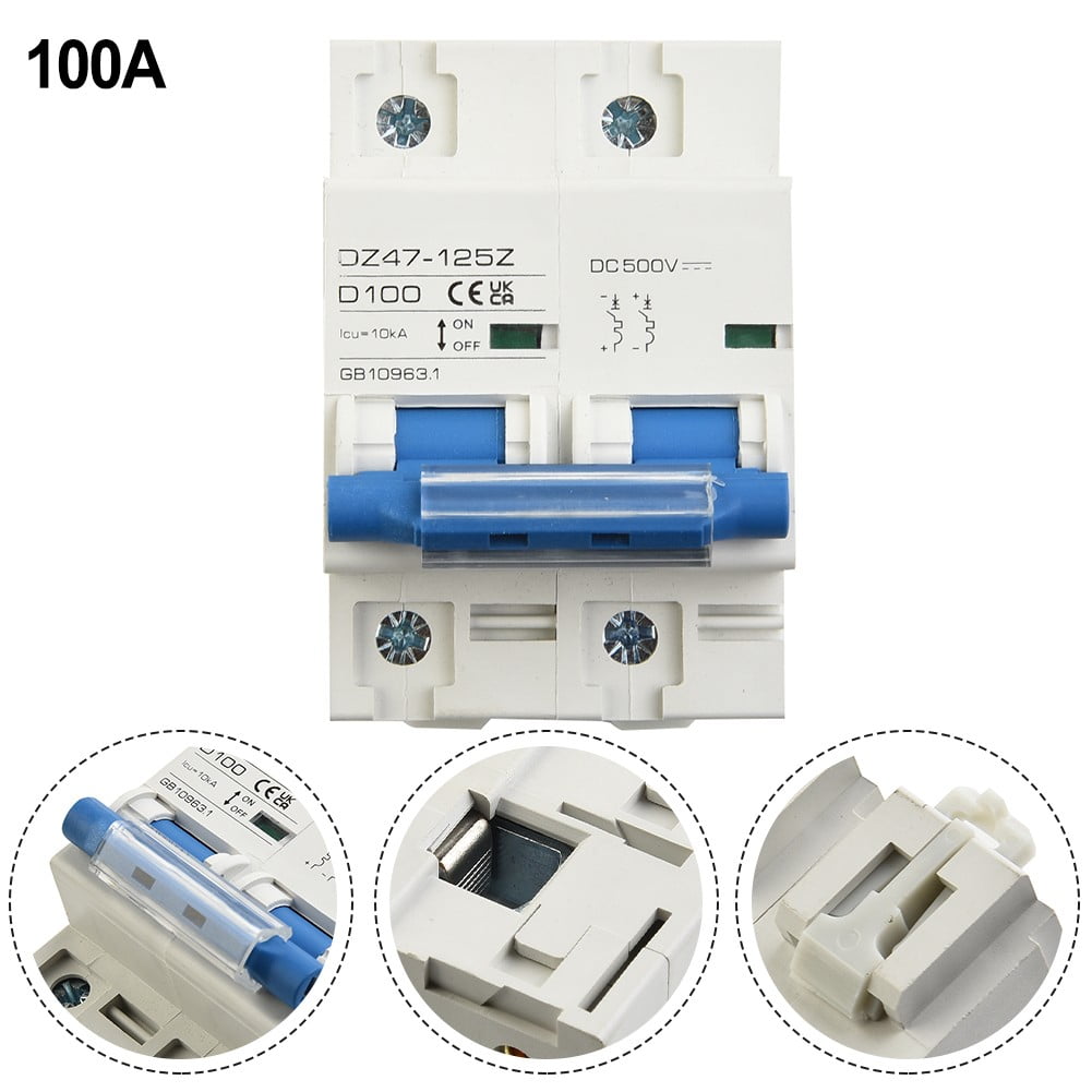 Solar Photovoltaic Circuit Breaker PV MCB DC 500V Air Switch 100A 125A ...