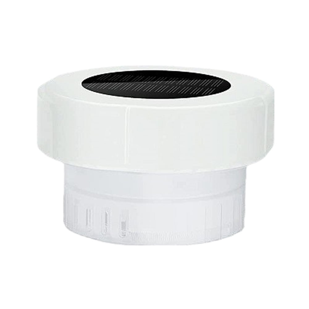 Solar Pool Chlorine Floater with Colorful Light Chlorine Tablet Floater ...