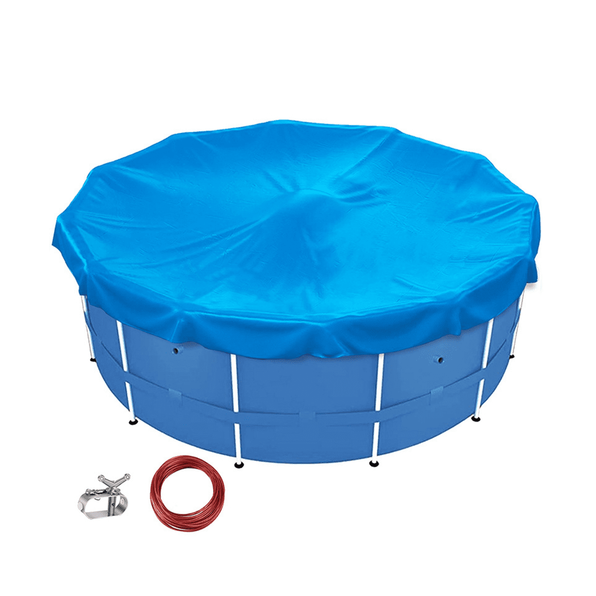 Solar Pool Cover for Above Ground Swimming Pools, 18 Feet Round Warmers ...