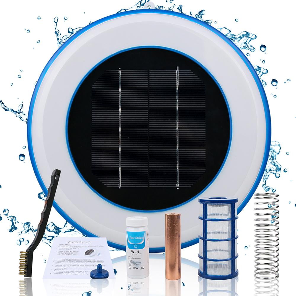 Solar Pool Ionizer, Solar Pool Cleaner, Floating Water Cleaner and ...