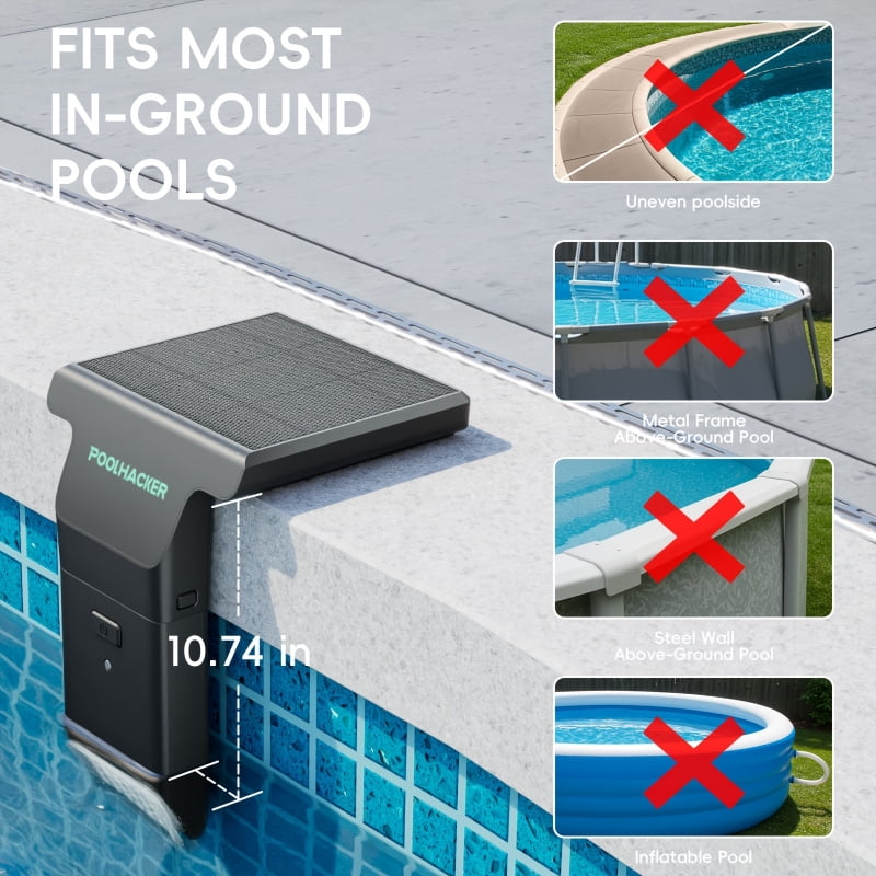 Solar Pool Lights For Inground Pool, 10-Color 4-Mode LED Pool Lights ...