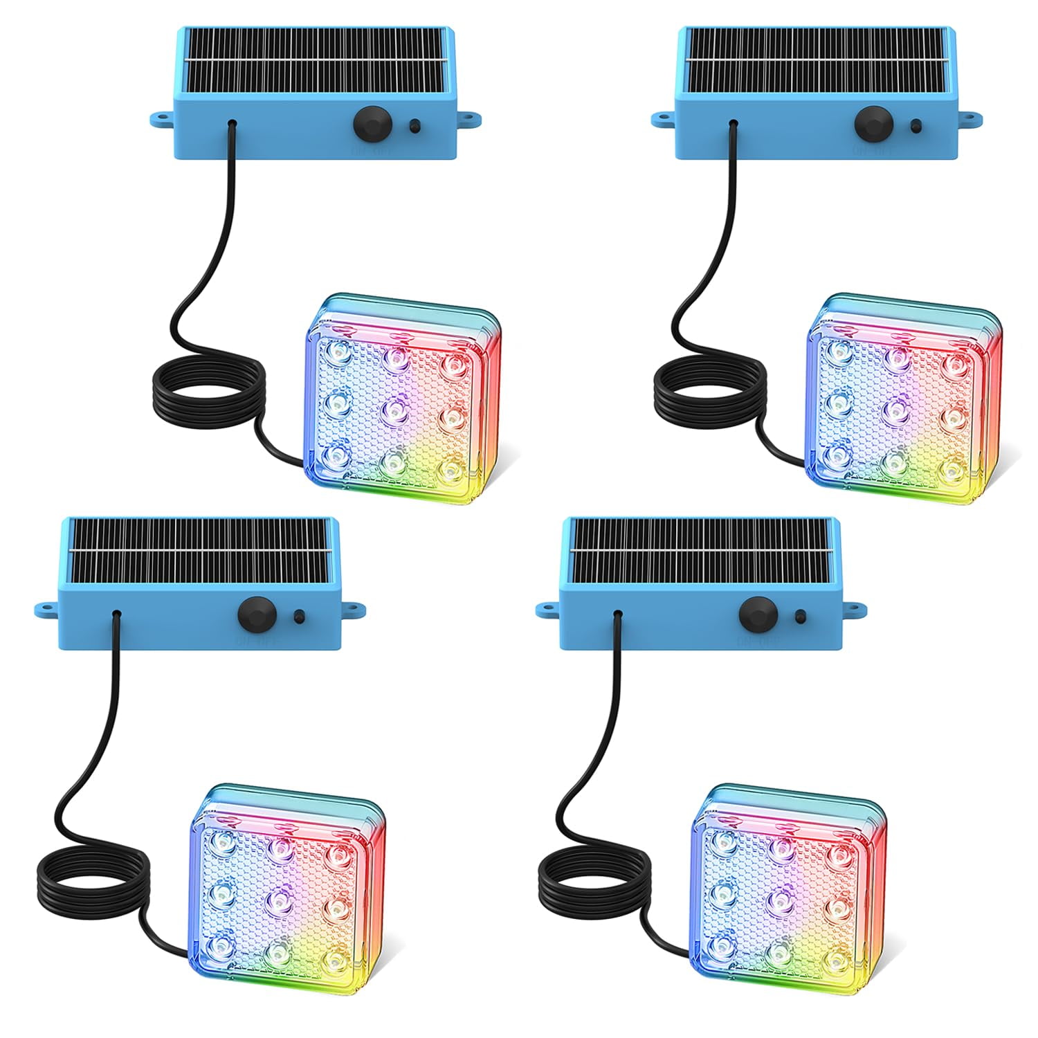Solar Pool Lights, Pool Lights, 10-Color 4-Mode Light Sensing LED ...