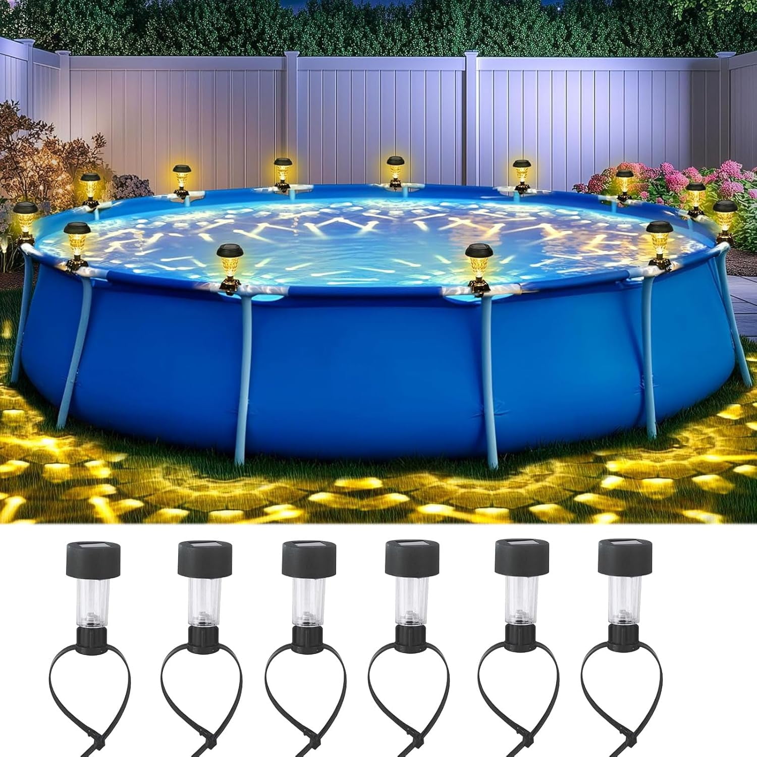 Solar Pool Lights for Above Ground Pools, Above Ground Pool Solar ...