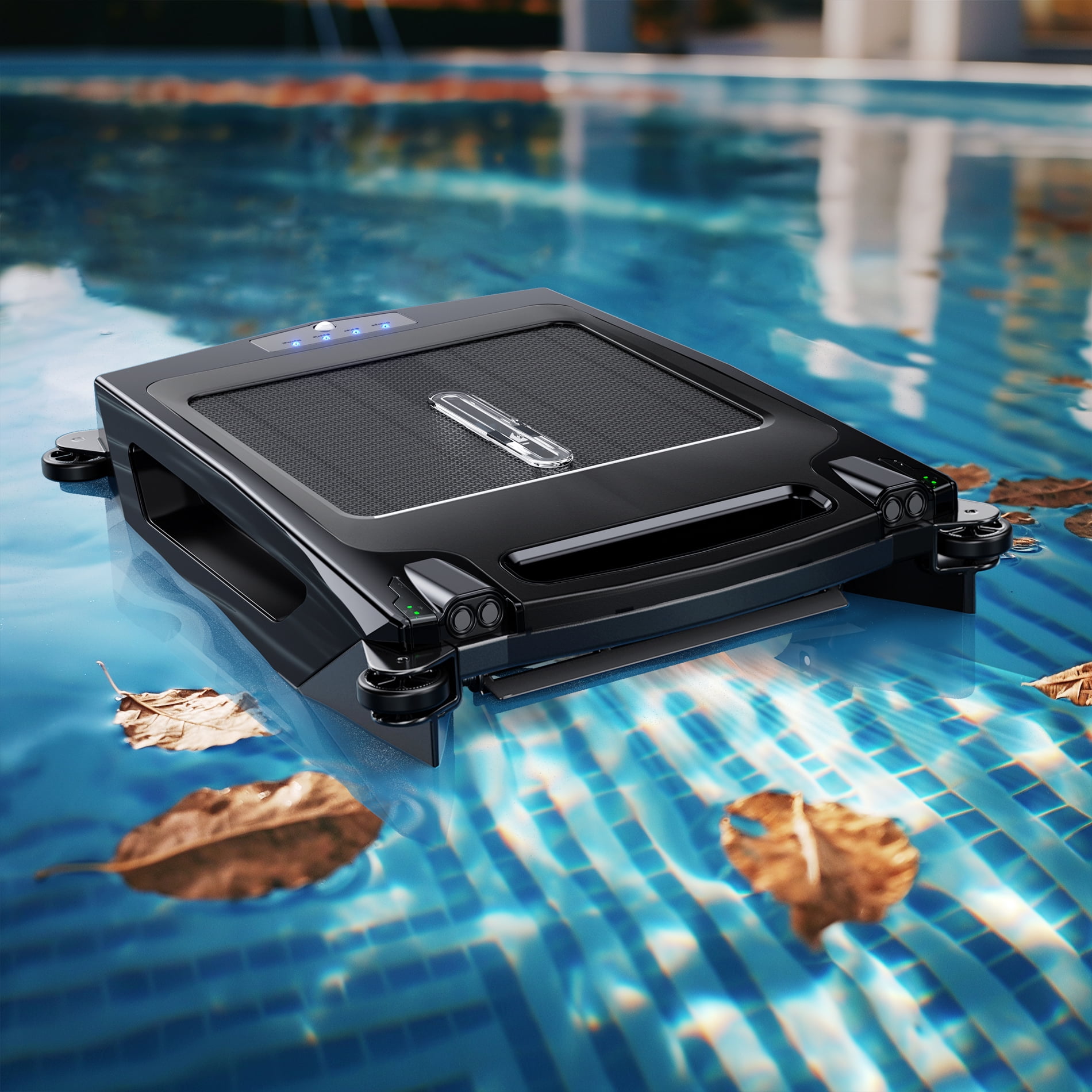 Solar Pool Skimmer Robot Cleaner, Automatic Pool Skimmer Robot, Net ...