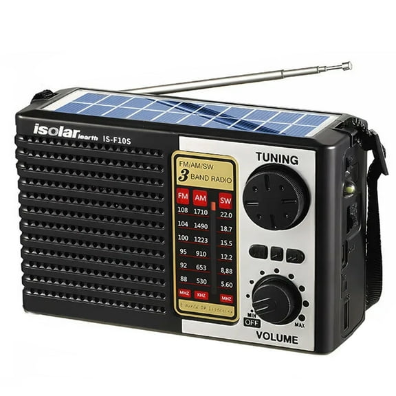 Portable Solar-Powered AM/FM/SW Radio, Bluetooth 5.0 Speaker, MP3 ...