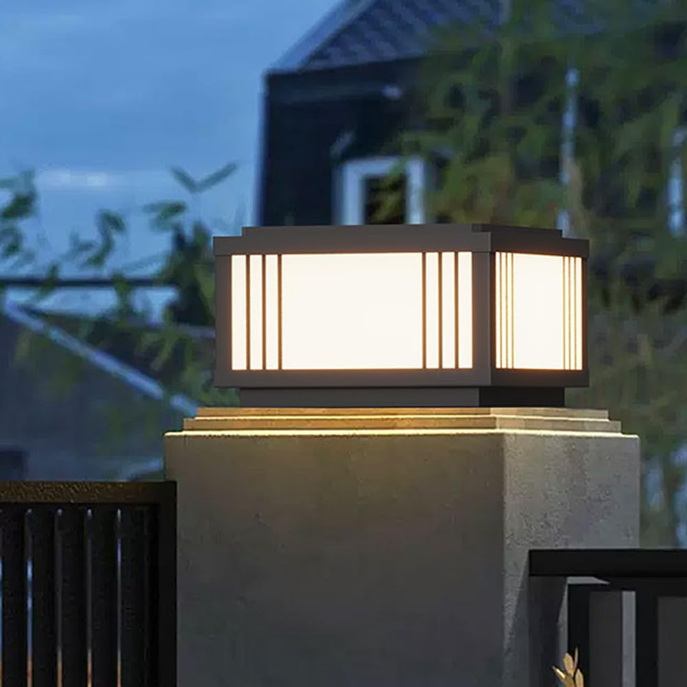 Solar Post Cap Light Outdoor Column Light Die-cast Aluminum Pillar ...