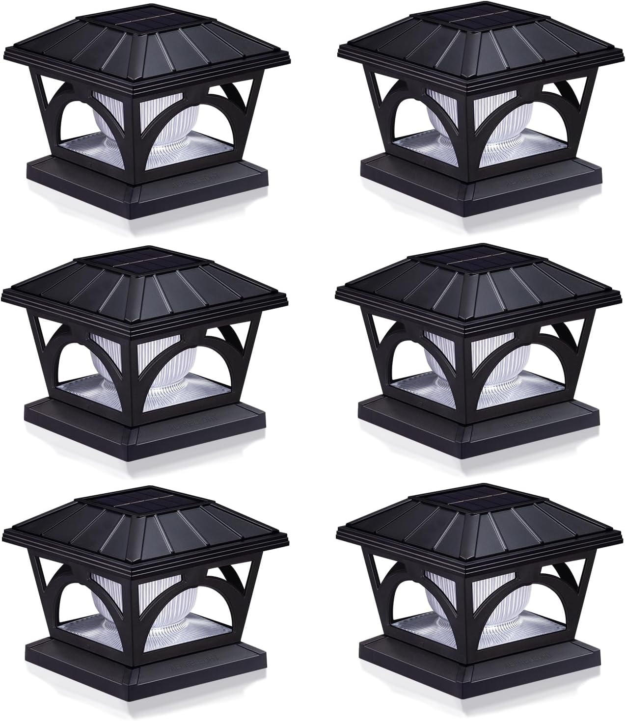 Solar Post Cap Lights, 9 Colors to Choose, 20 Lumens, Warm White & RGB ...