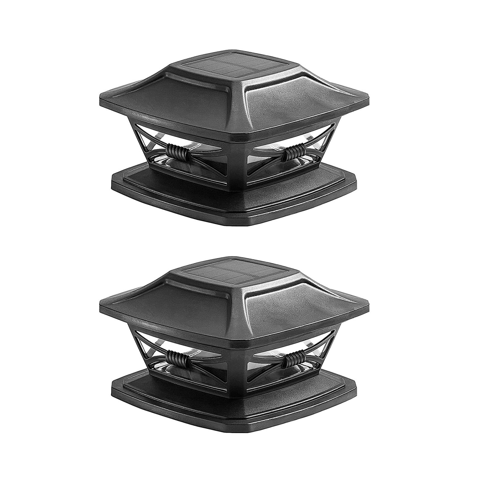 Solar Post Cap Lights, Solar Fence Post Lights 2 Color Modes 10 LEDs ...