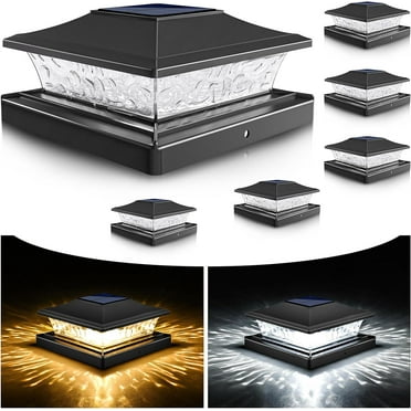 4x4 Solar Post Cap Light 12pack,Solar Fence - Cap Lights Outdoor ...