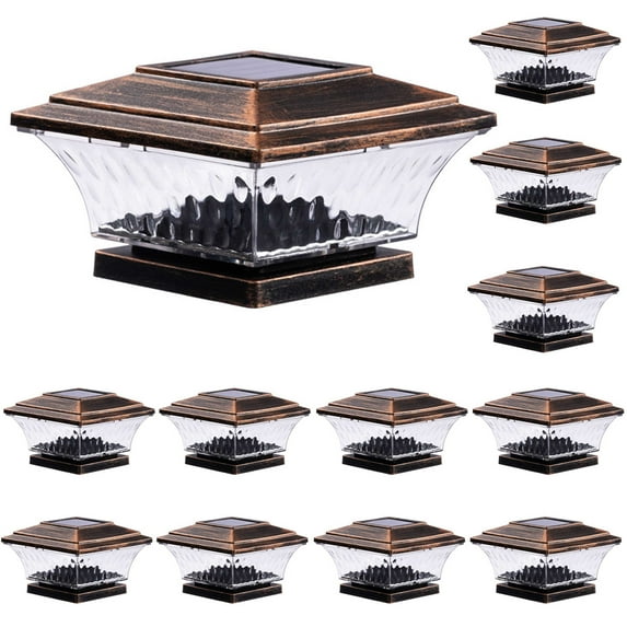 Solar Post Cap Lights - Outdoor LED for Deck And Fence - Designed for ...