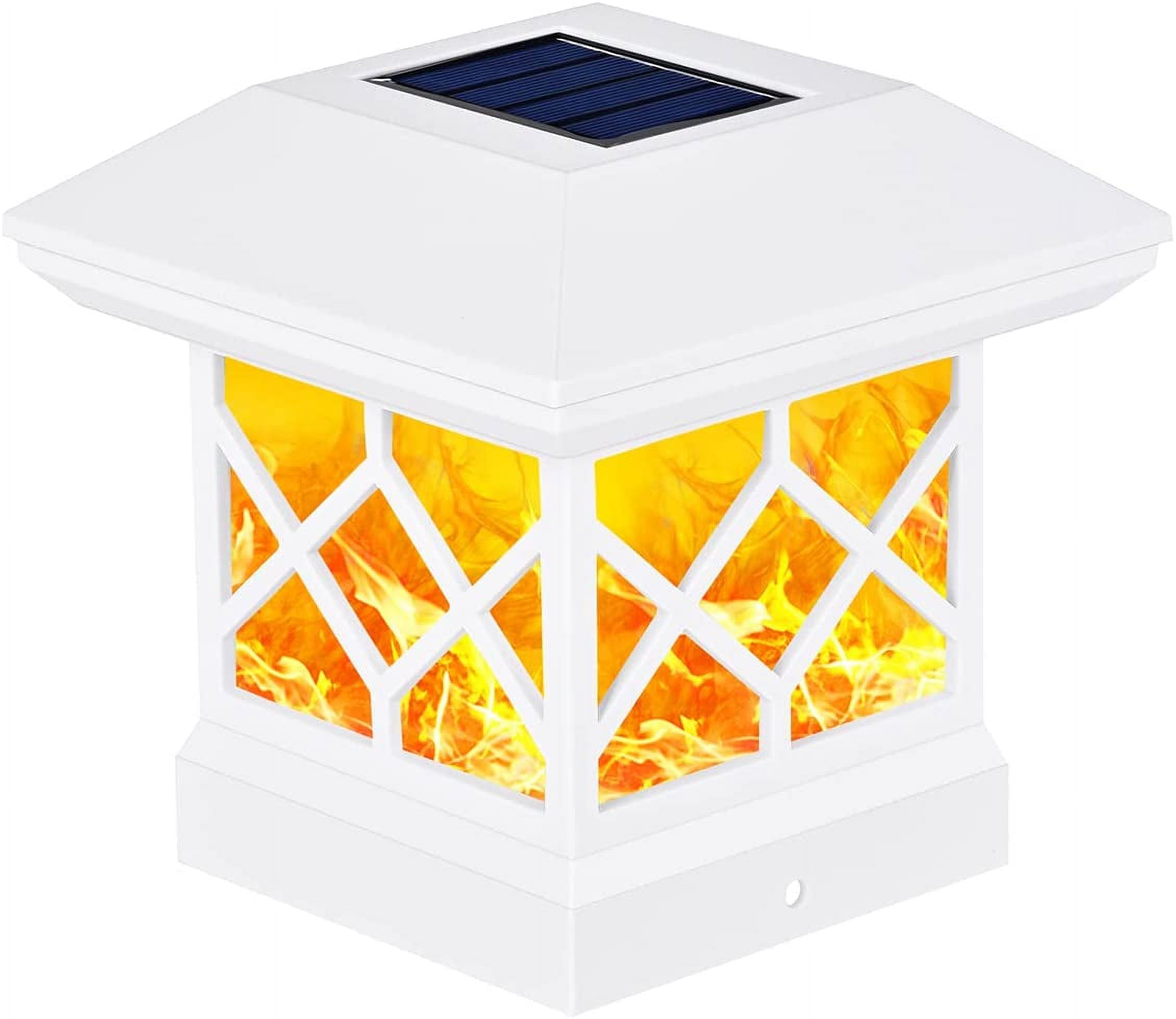Solar Post Cap Lights Outdoor - Waterproof LED Fence Post Solar Lights ...