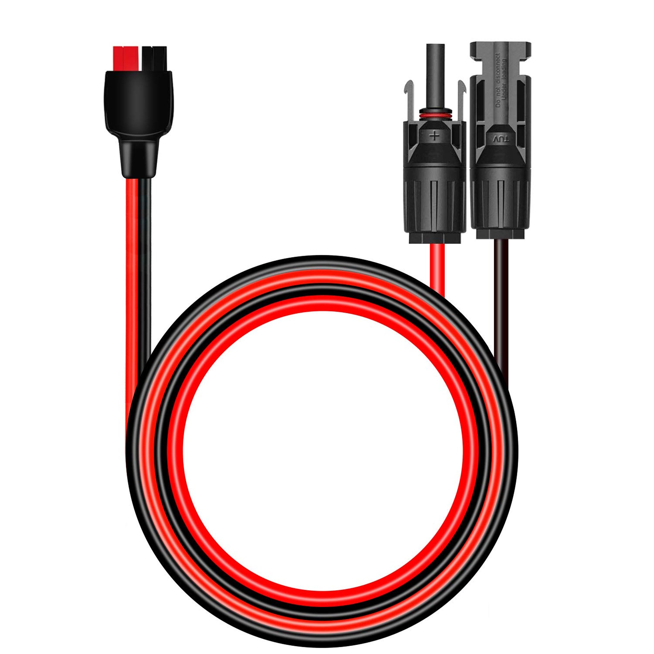 Solar Power Adapter Cable Kit 3.2ft 12AWG Male Female Connector ...