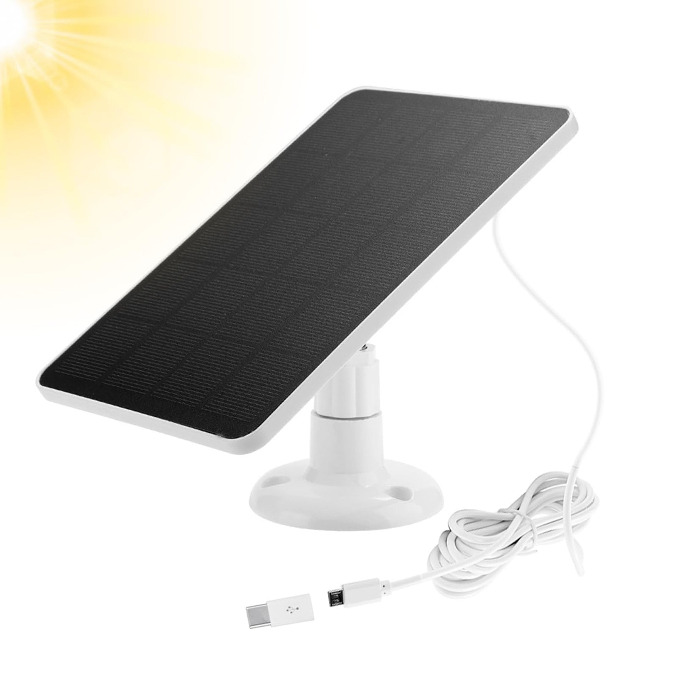 Solar Power Adapter for WYZE Battery Cam Pro with Adjustable Mount ...