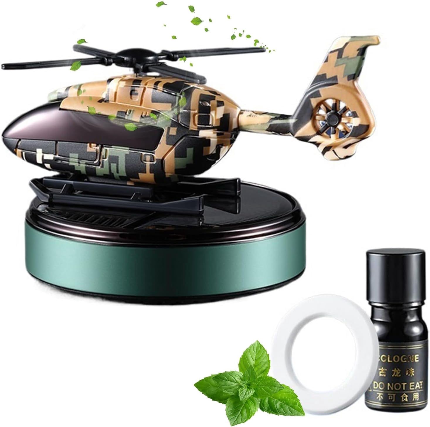 Solar Power Air Freshener for Car, Helicopter Aromatherapy Solar Energy ...