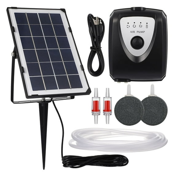 Solar Power Air Pump Aerator Set Oxygenation Equipments USB Charging ...