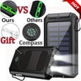 [Solar Power Bank 29800mAh]Outdoor USB-C Portable Charger with ...