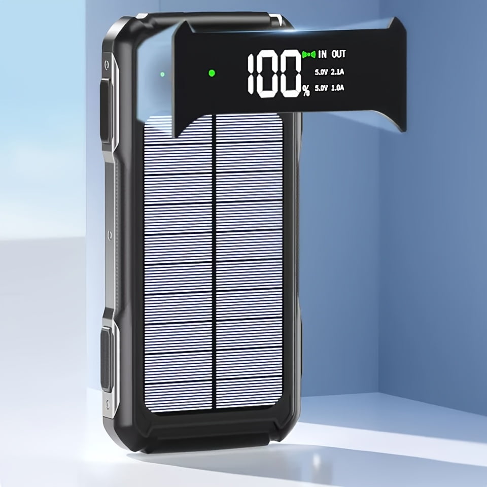 [Solar Power Bank] 30000mAh Solar Power Bank | Portable Outdoor Battery ...