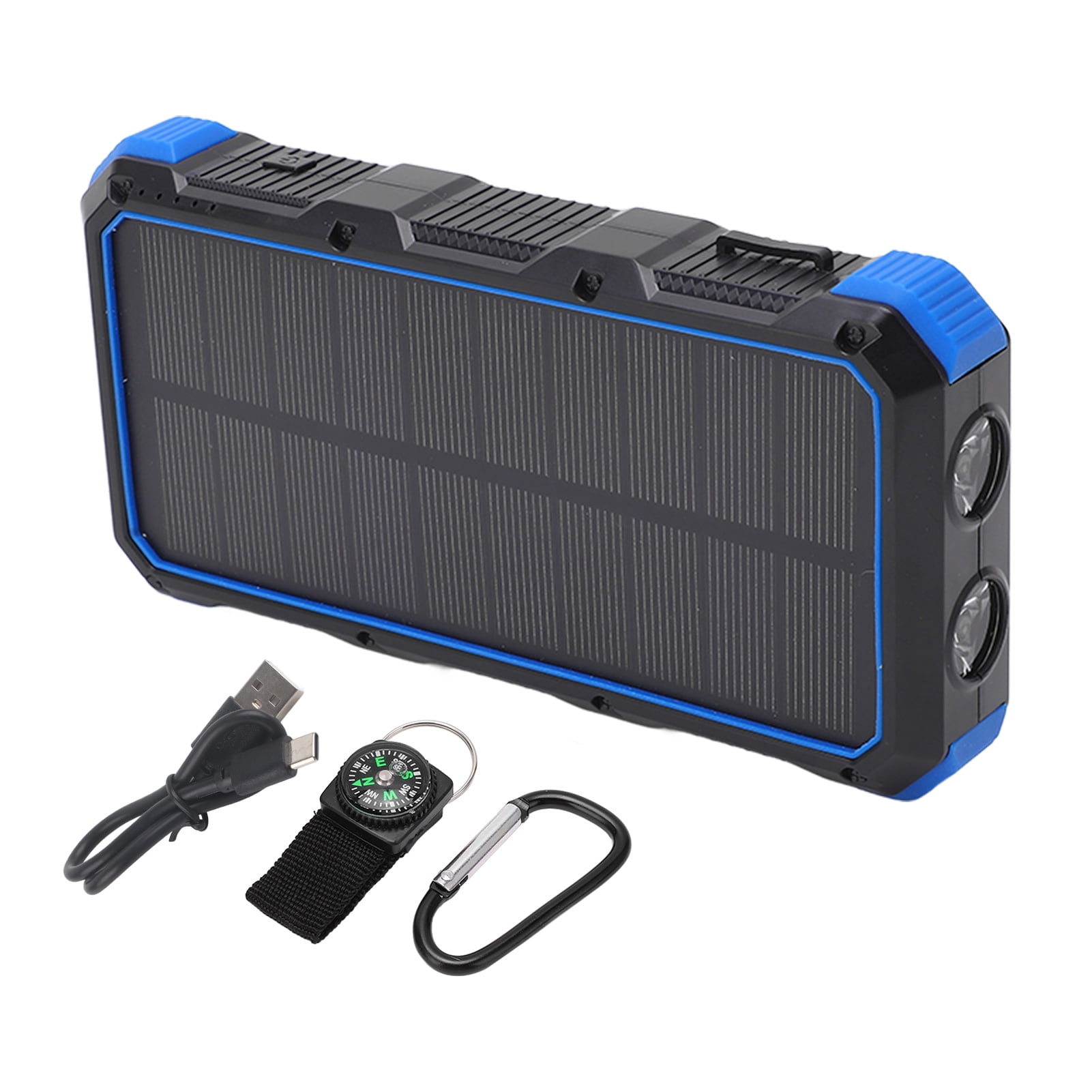 Solar Power Bank 36800mAh Quick Charging 3 USB Portable Solar Charger ...