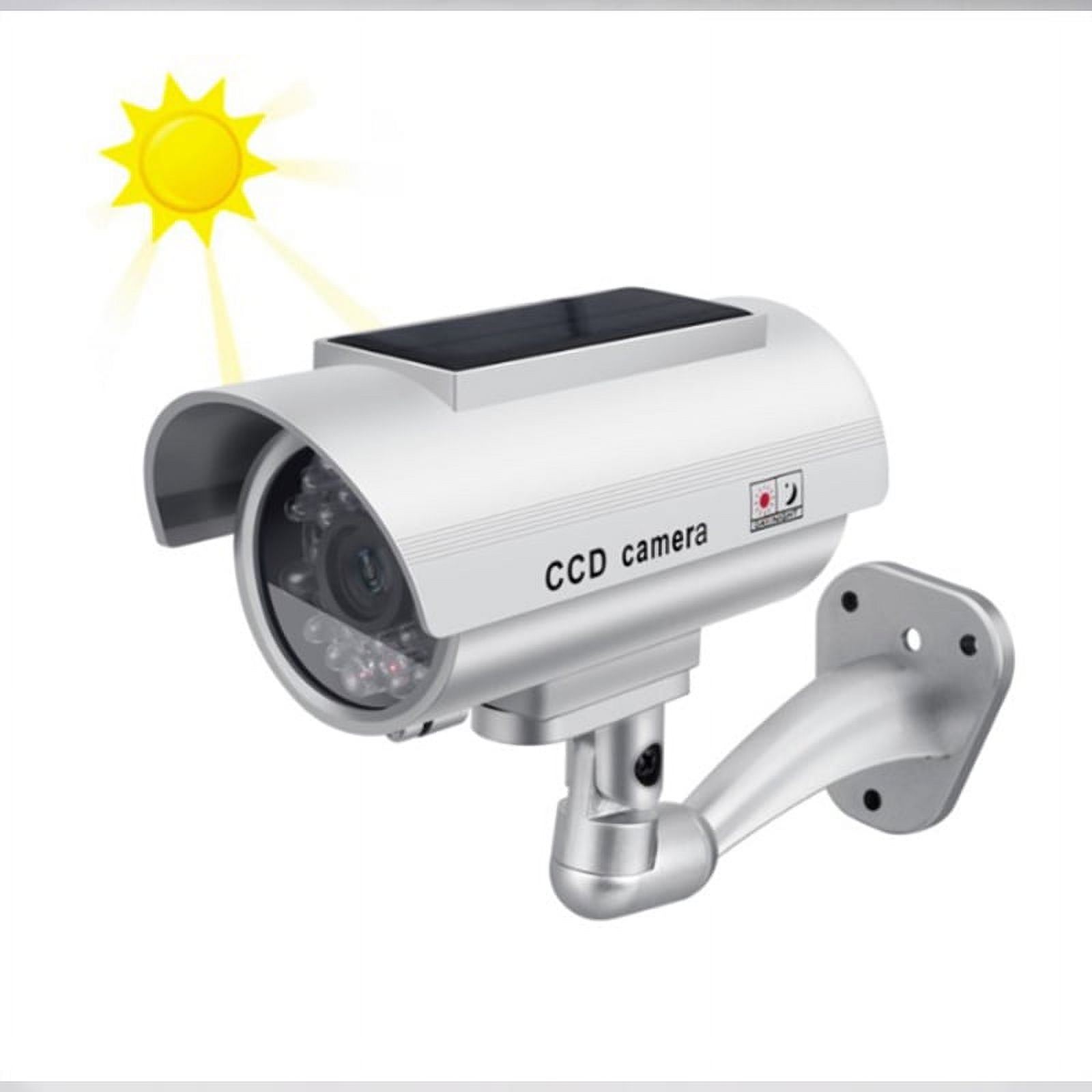 Solar Power Dummy Camera Security Waterproof Simulation Camera Led ...