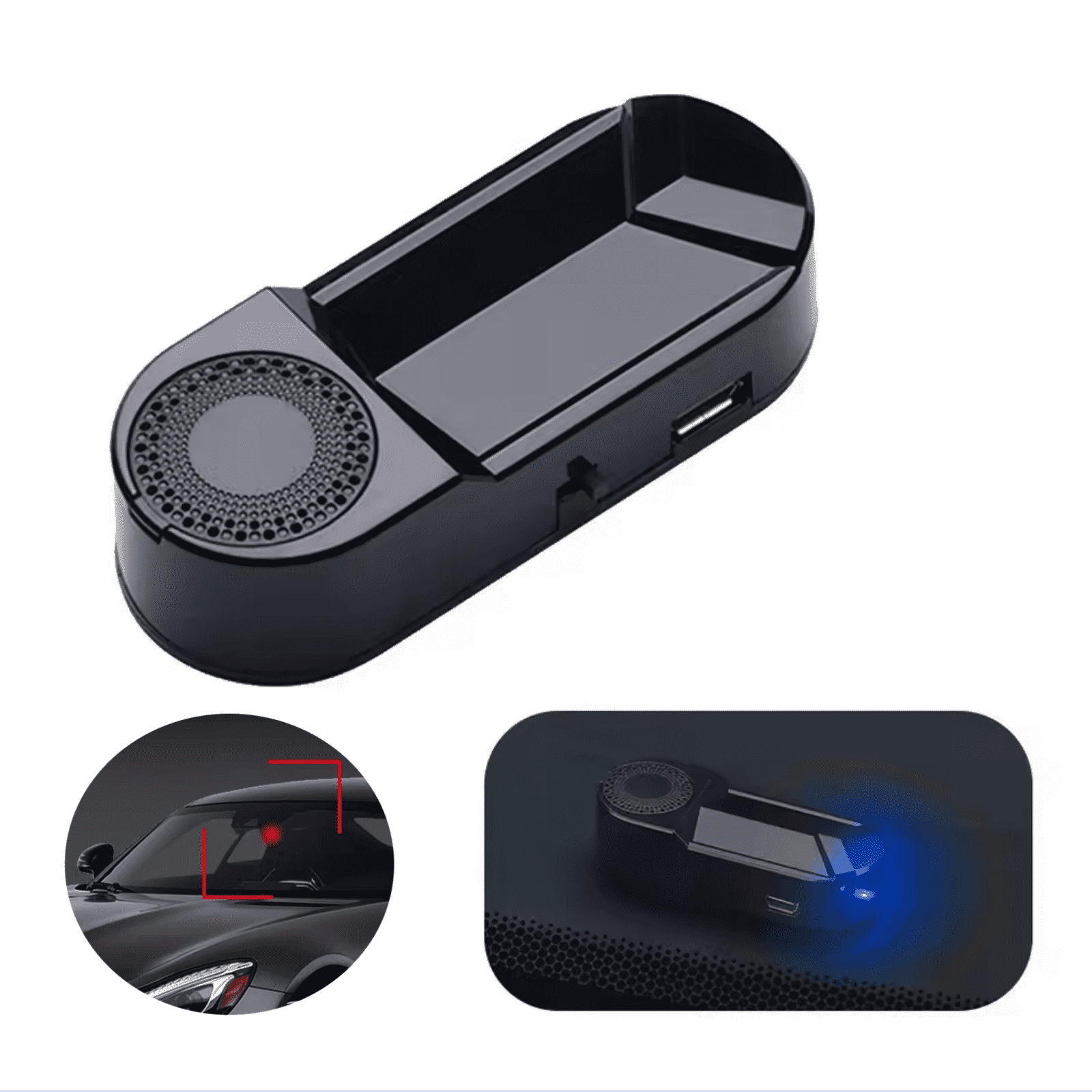 Solar Power Fake Car Alarm LED Light, Simulated Dummy Warning Anti ...