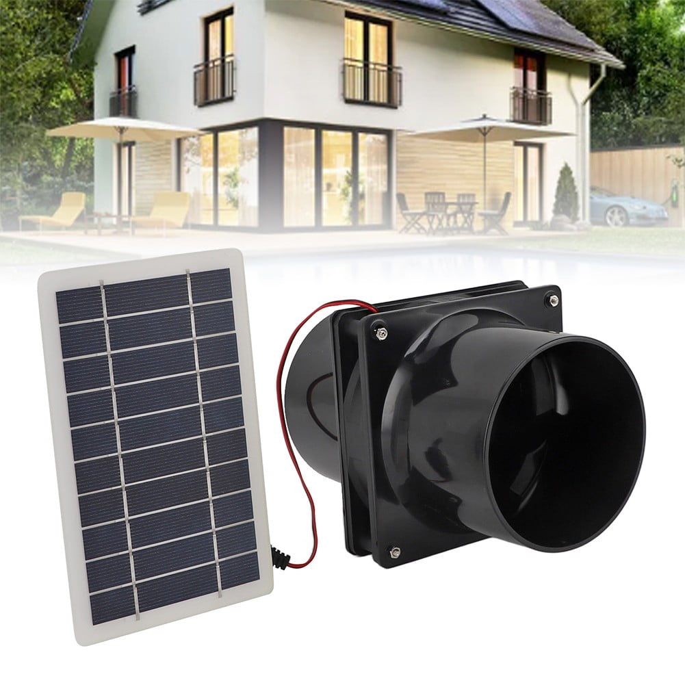Solar Power Fan 10W 12V Solar Power Exhaust Fan for Pipe Ventilation ...