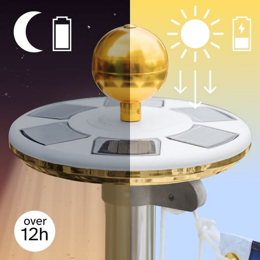 Solar Power Flag Pole Flagpole Light Auto Active Green Energy Factory ...