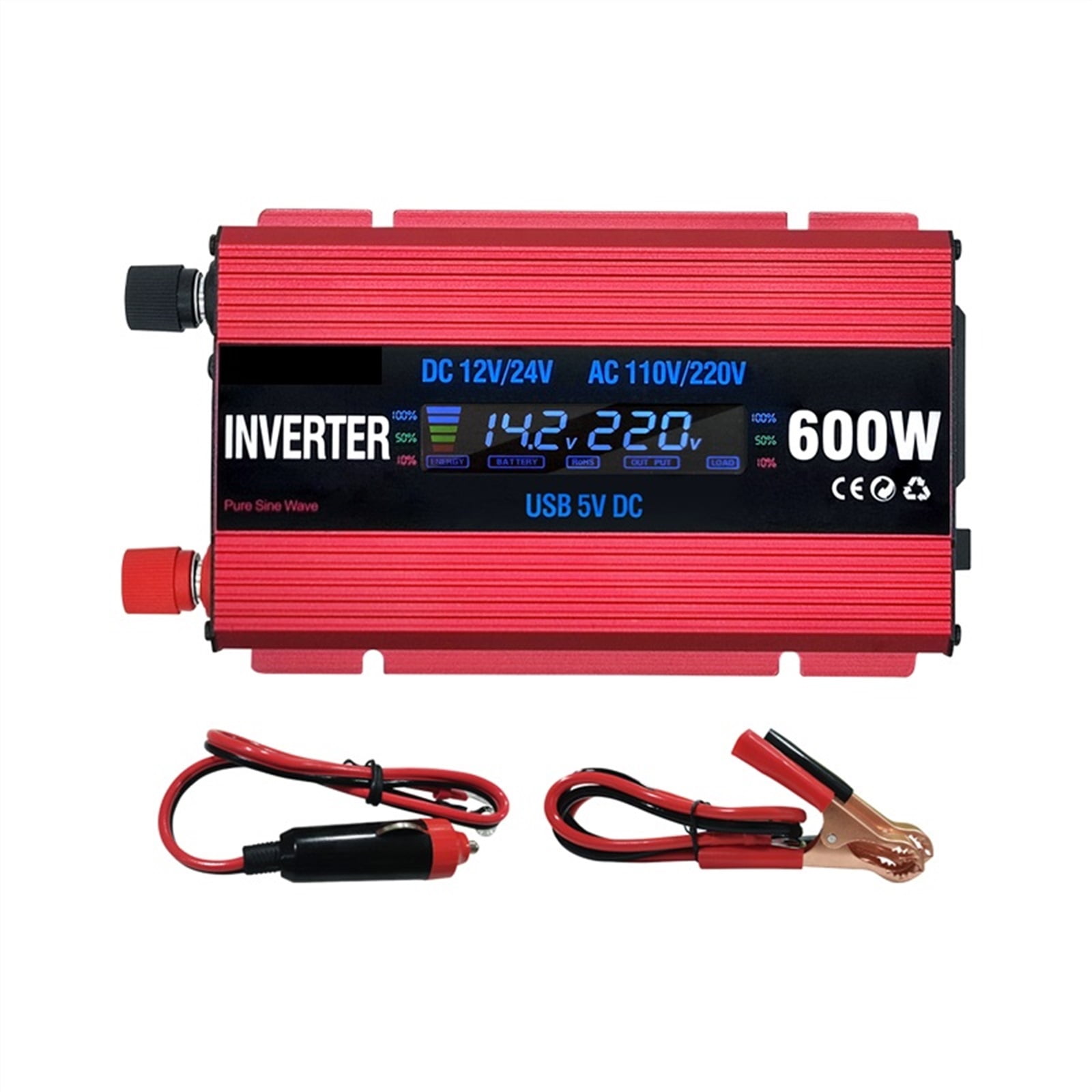 Solar Power Inverters 600W 1000W 2000W Modified Sine Wave USB Car ...