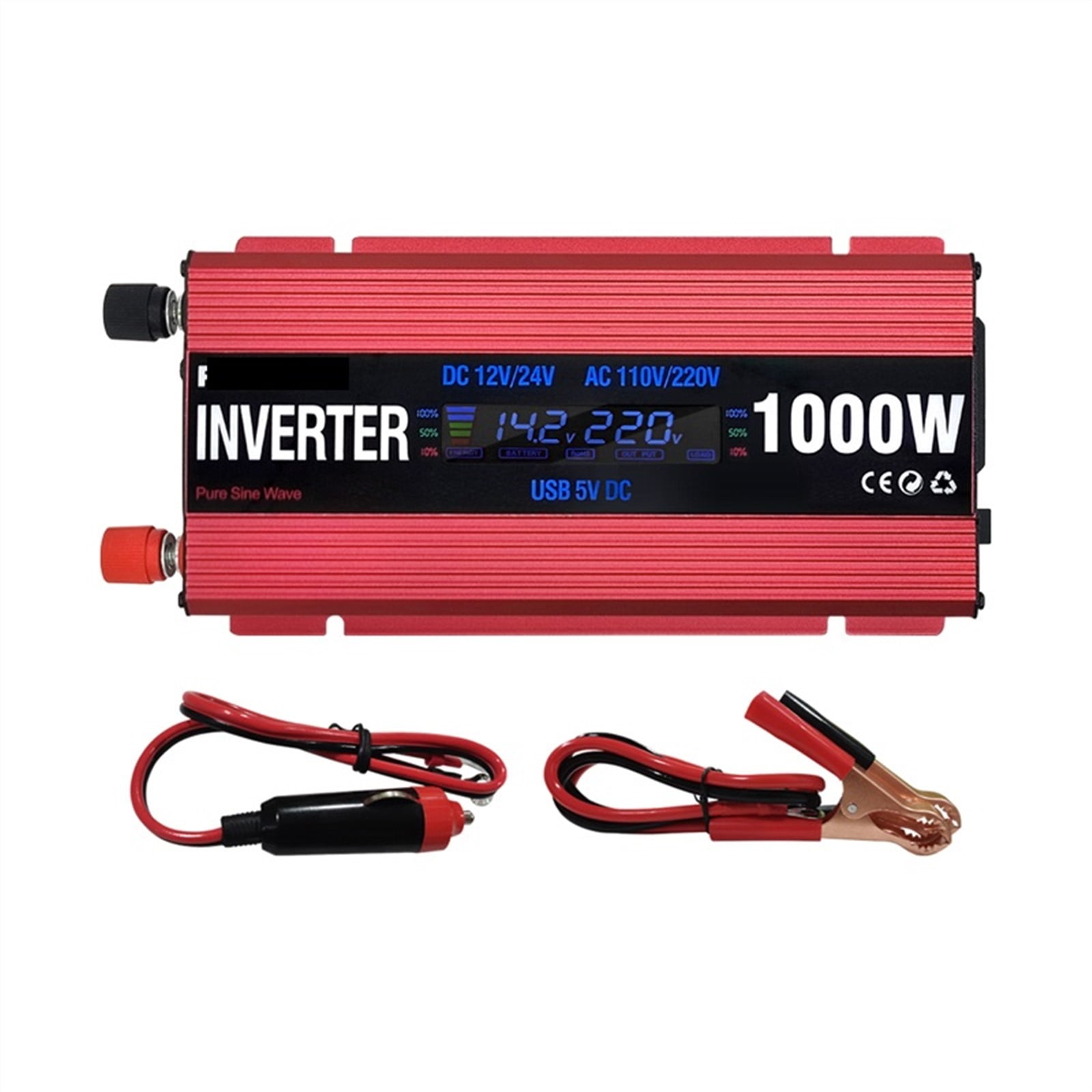 Solar Power Inverters 600W 1000W 2000W Modified Sine Wave USB Car ...