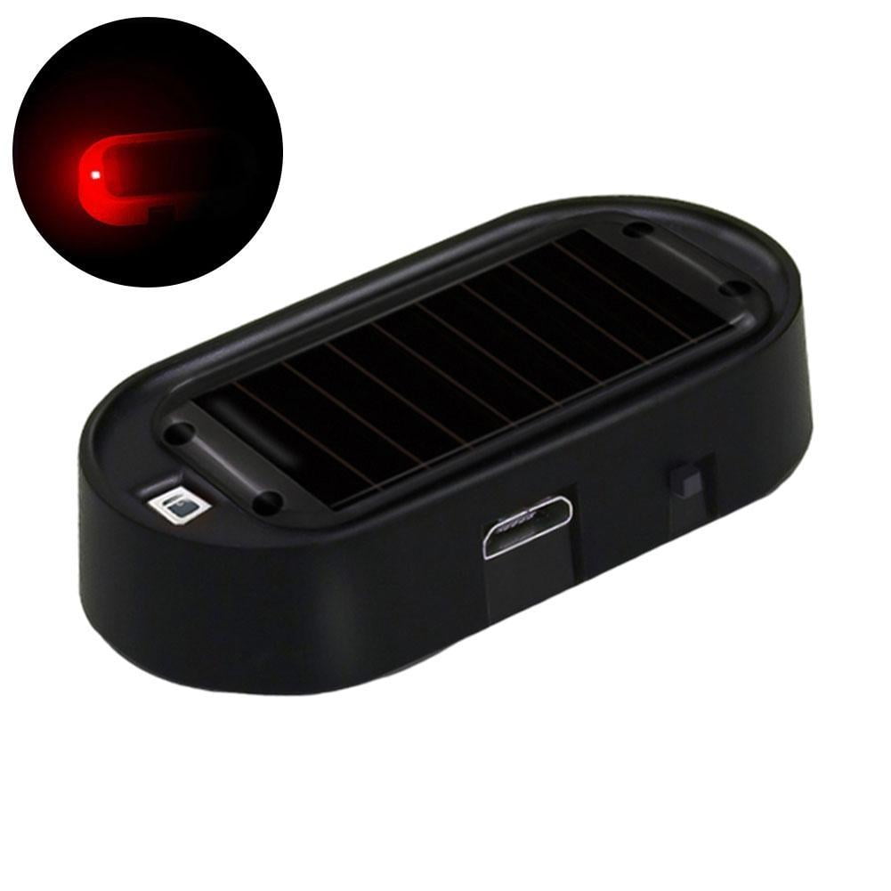 Solar Power LED Car Fake Alarm Warning Security Flashing Anti-Theft Lig ...