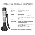 Solar Power LED Flashlight 9in1 Multi-function - Walmart.com