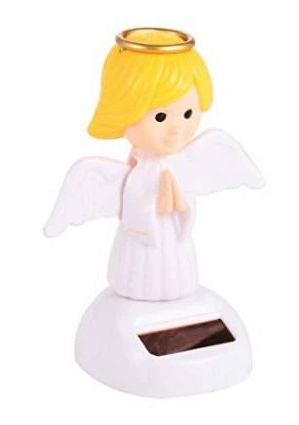 Solar Power Motion Toy Angel Pray Figurine Light Activated Car Office ...