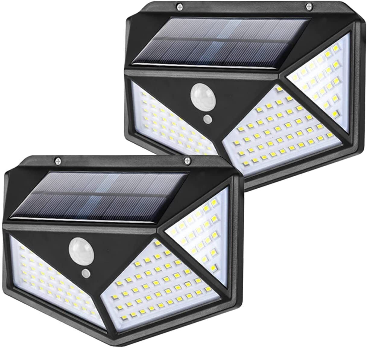 Solar Power PIR Motion Sensor Wall Lights Outdoor Garden Security Lamp ...