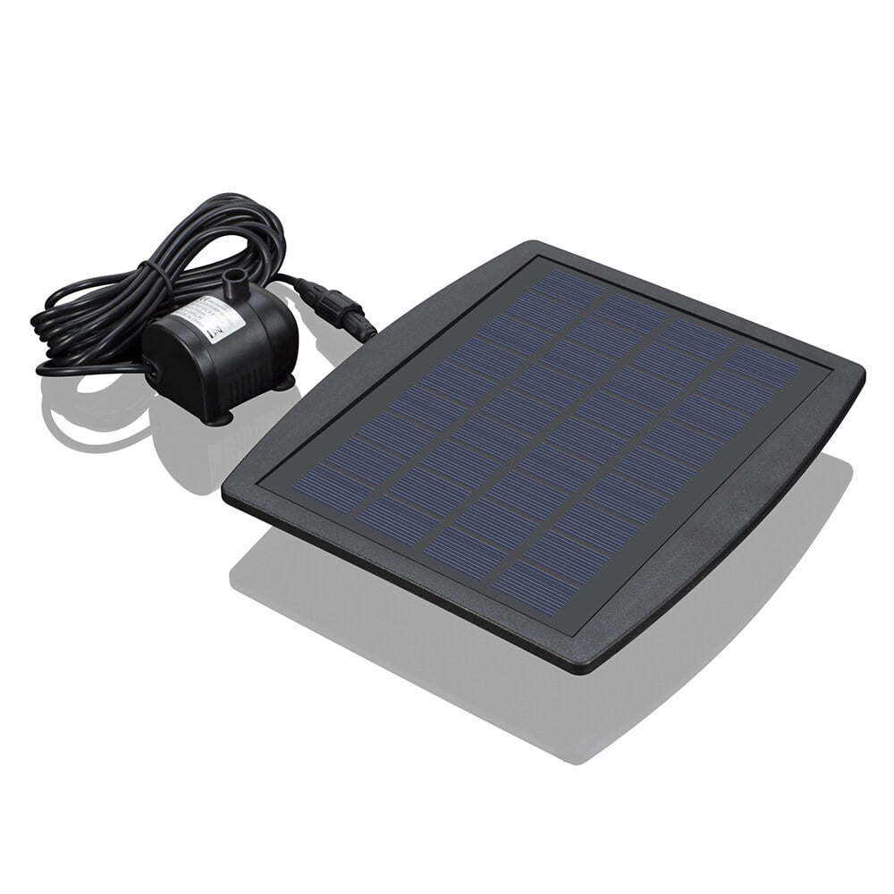 Solar Power Panel Landscape Pool Garden Fountains Pluggable Solar Power ...