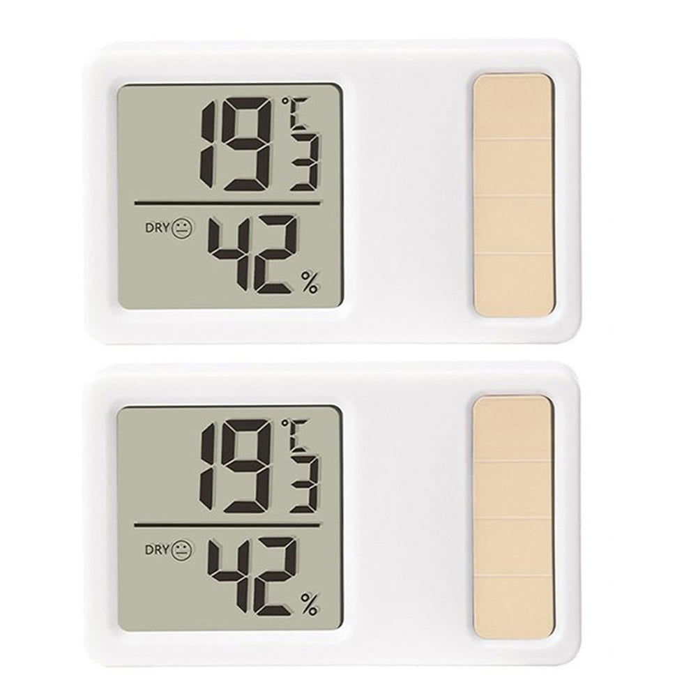 Solar Power Temperature And Humidity Meter Mini Portable Humidity ...