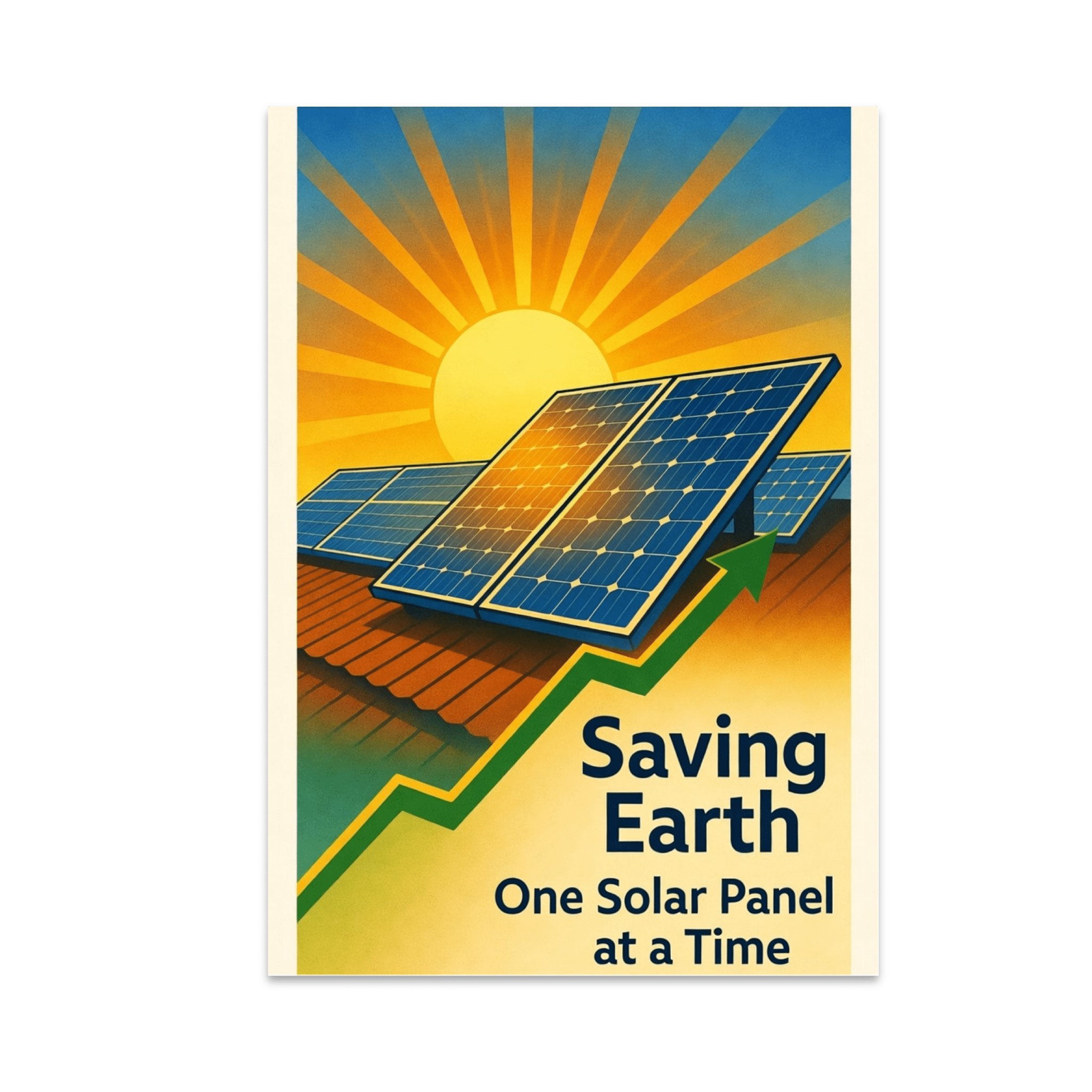 Solar Power Wall Art - Eco-Friendly Advocate - 13x19 Poster Print ...
