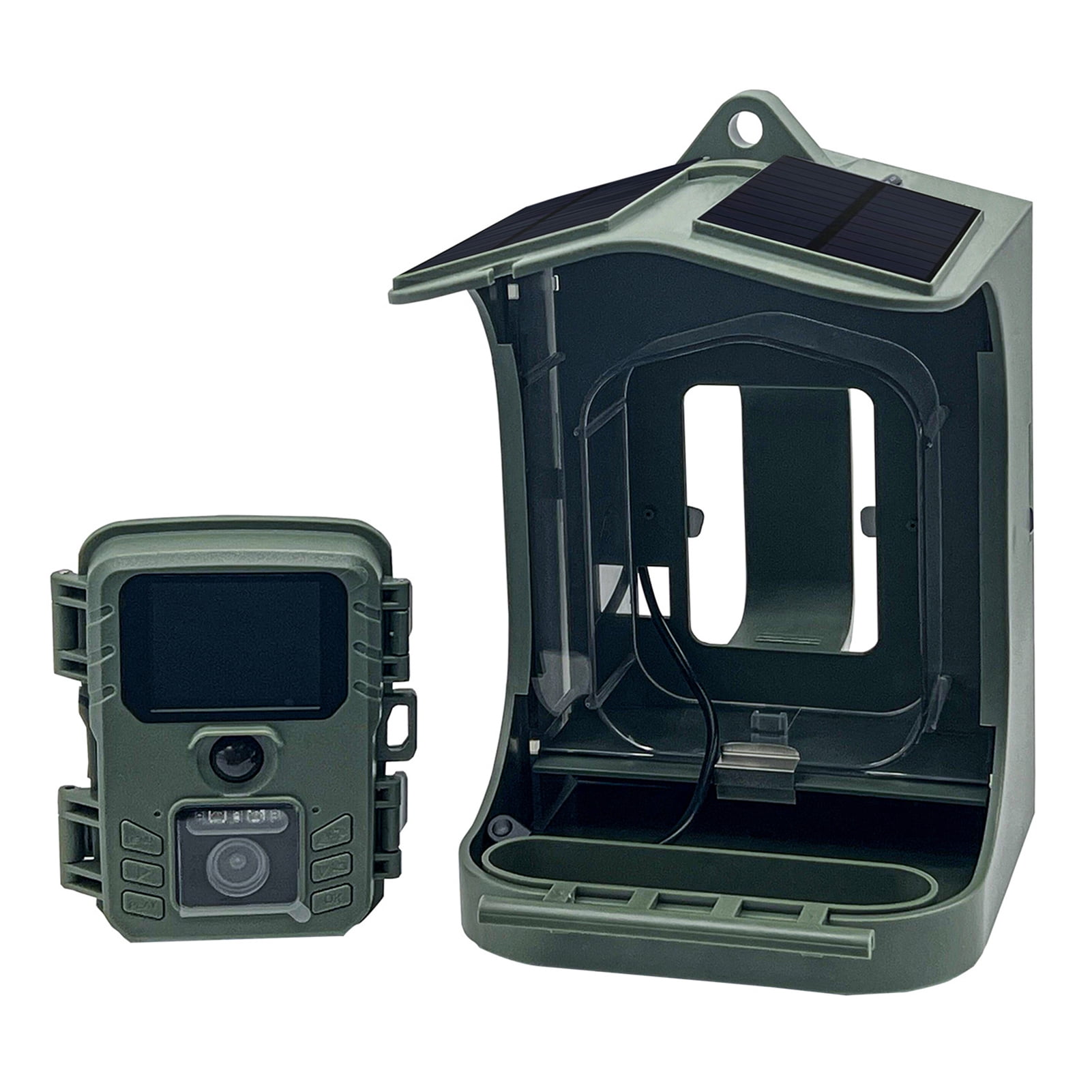 Solar Powered 1080P Wireless WiFi Smart Bird Feeder Camera Bird ...