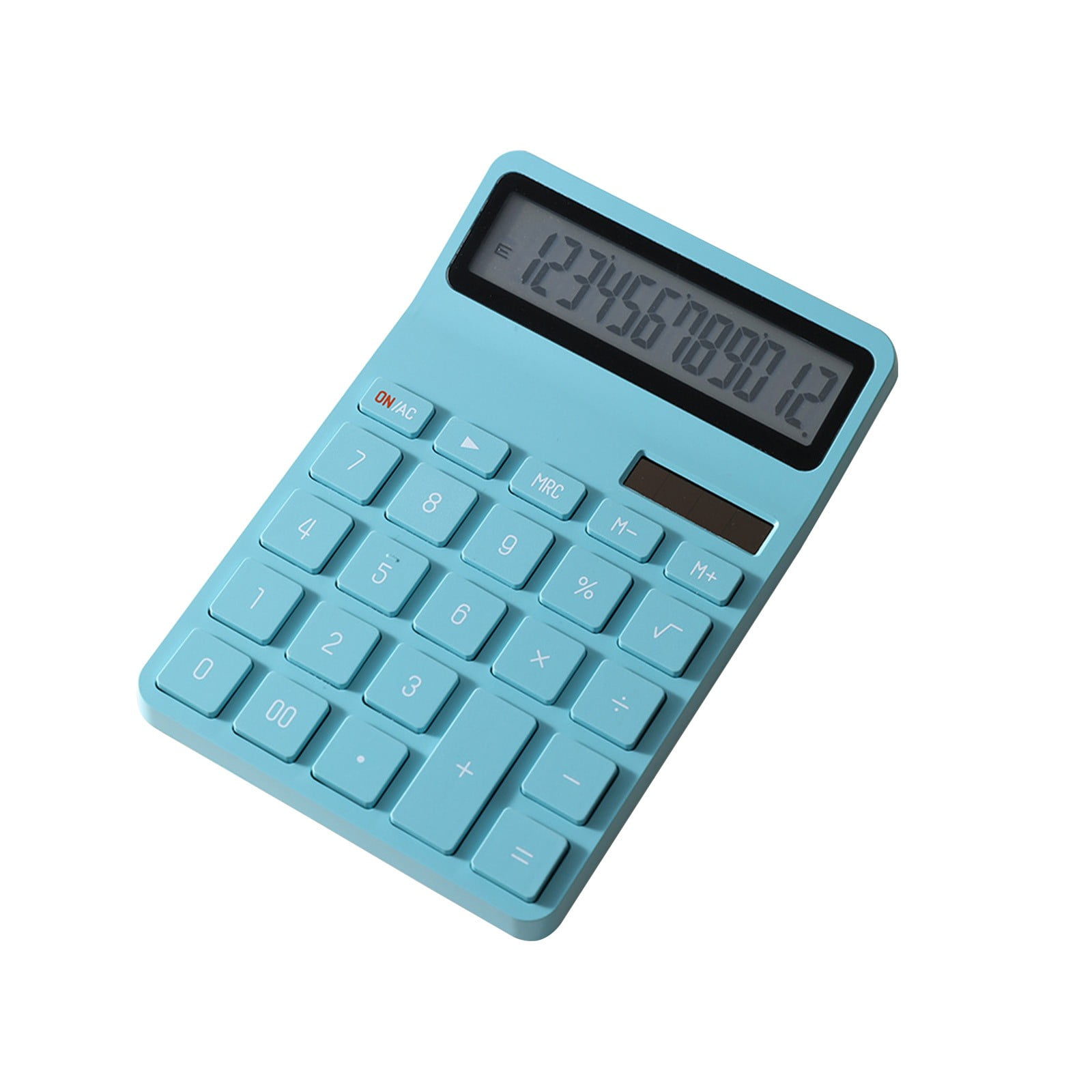Solar-Powered 12-Digit Large Screen Calculator with Stand & Memory ...