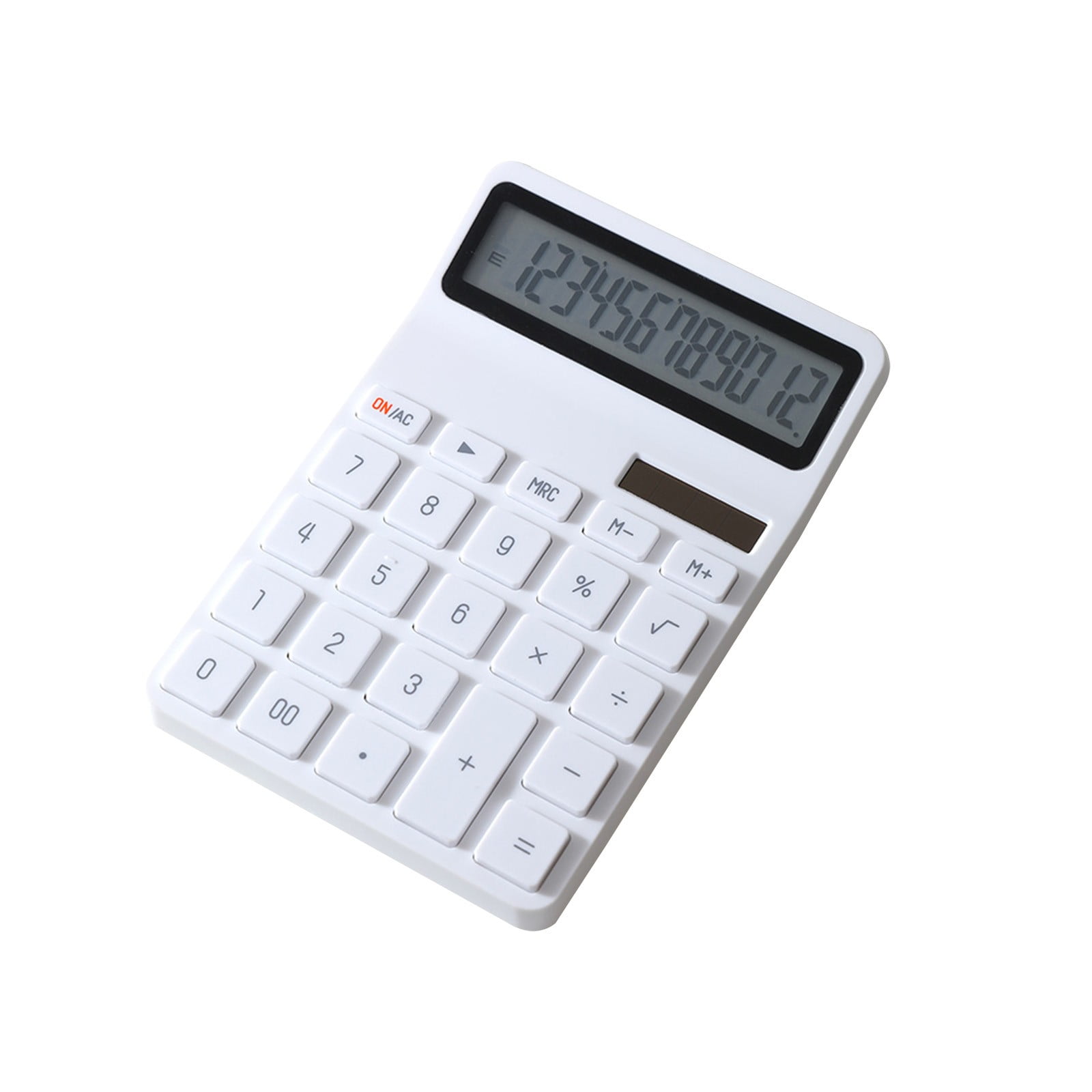 Solar-Powered 12-Digit Large Screen Calculator with Stand & Memory ...