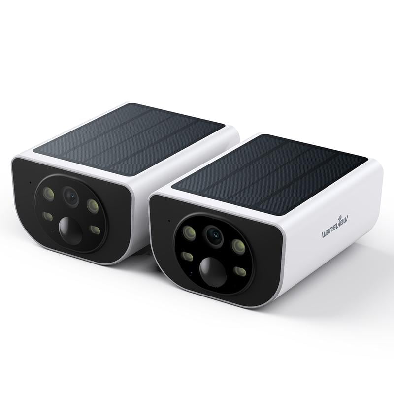 Solar-Powered 2K Wireless Security Camera - Weatherproof Outdoor/Indoor ...