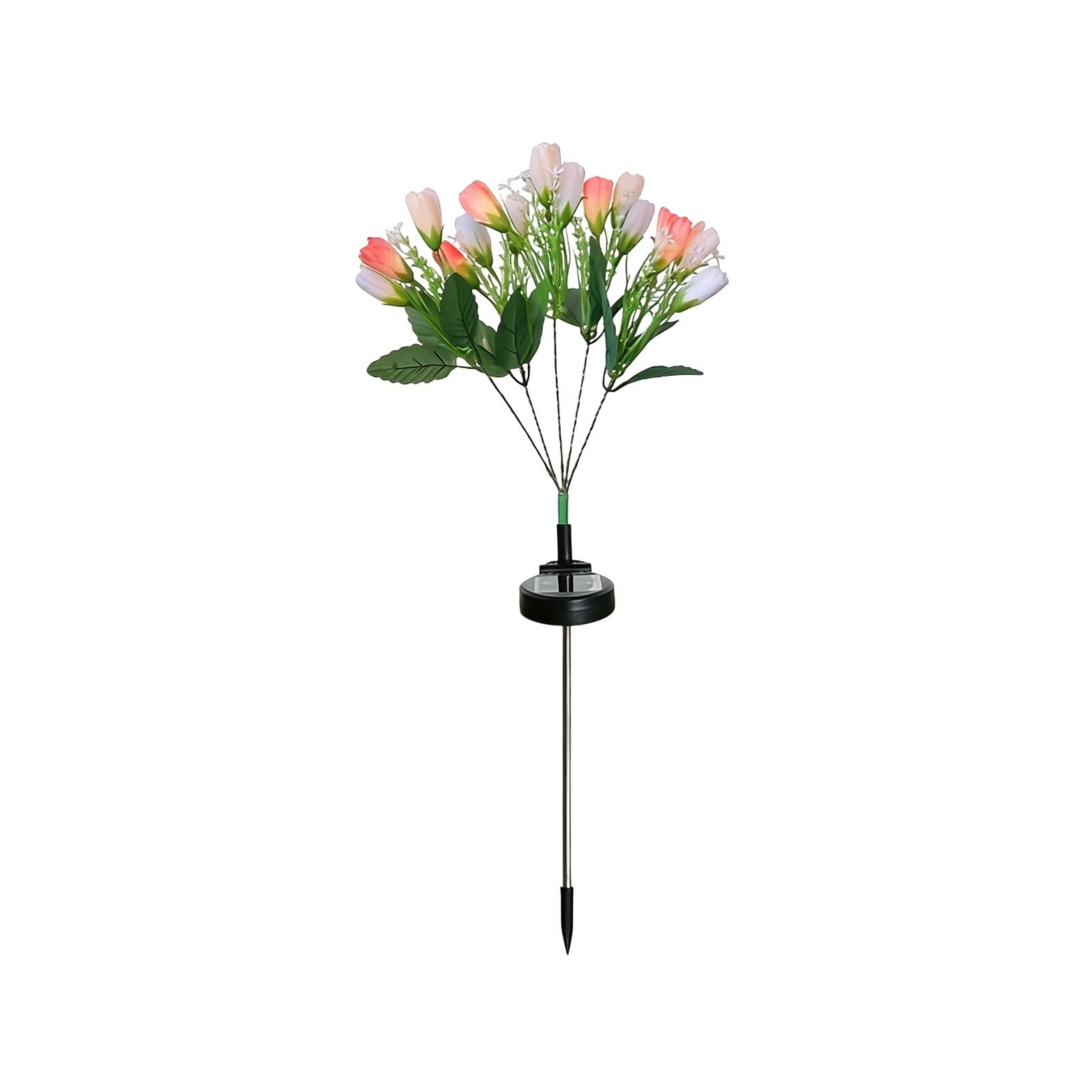 Solar-Powered 5-Head Tulips Garden Light, Waterproof Outdoor Decorative ...
