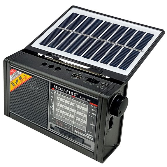 Portable Solar-Powered AM/FM/SW Radio, Bluetooth 5.0 Speaker, MP3 ...