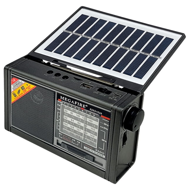 Portable Solar-Powered AM/FM/SW Radio, Bluetooth 5.0 Speaker, MP3 ...