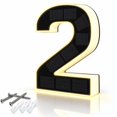 Solar Powered Address Numbers, LED Lighted House Sign for Outside ...