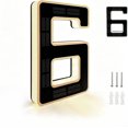 Solar Powered Address Numbers, Waterproof LED House Number Sign With 9 ...
