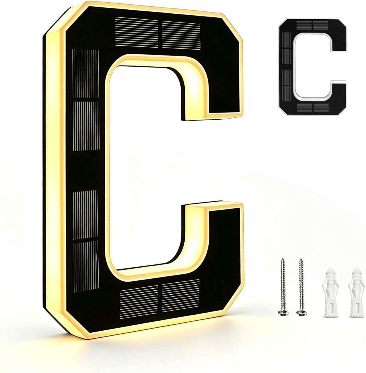 Solar Powered Address Numbers, Waterproof LED House Number Sign With 9 ...